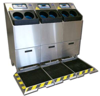 Industrial Boot Scrubber Stations & Shoe Sanitizers | Meritech