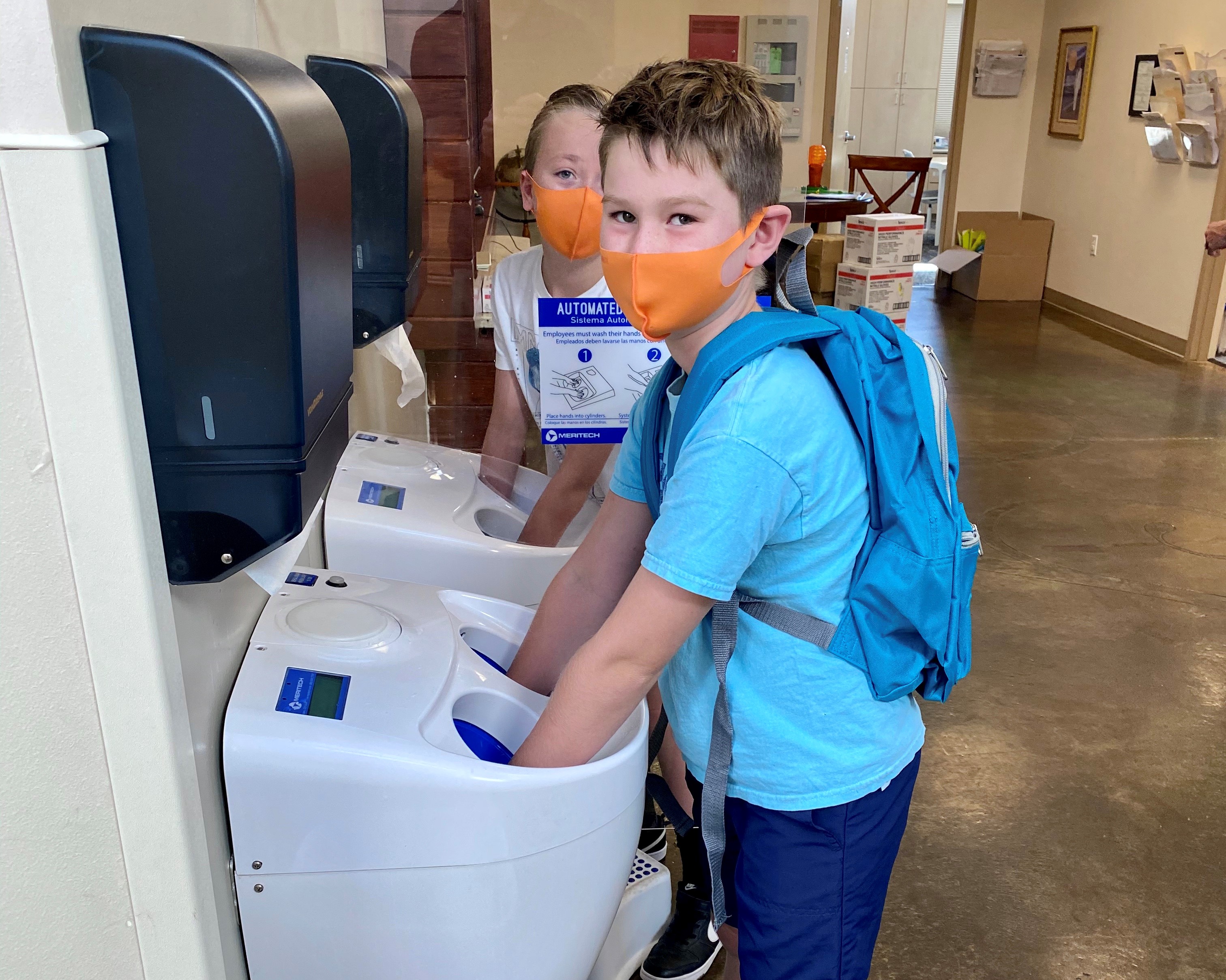 Automated Hand Washing Stations for Schools & Childcare | Meritech