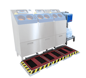 Automated Footwear Sanitizing and Boot Scrubbing Technology