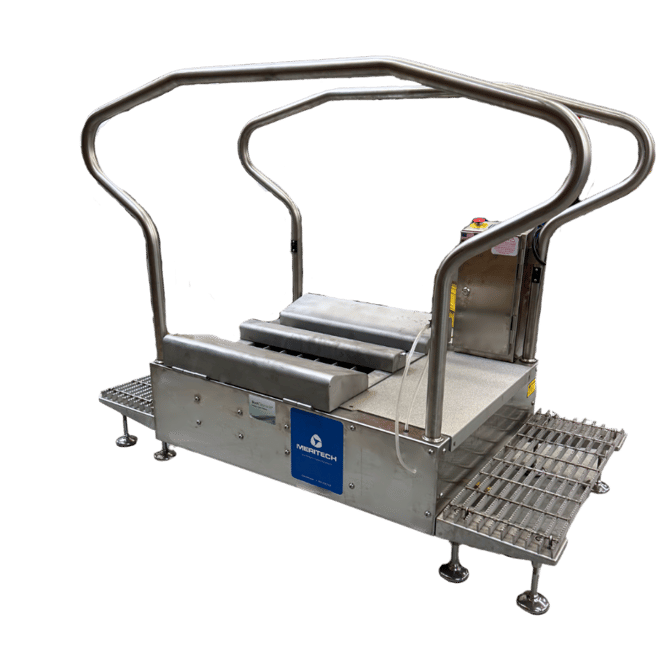 Automated Footwear Sanitizing and Boot Scrubbing Technology