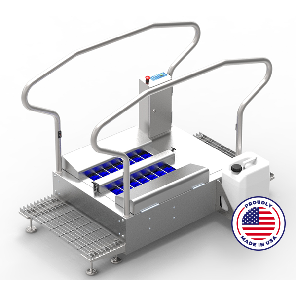 MBW Sole Scrubbing Automatic Boot Wash Station | Meritech