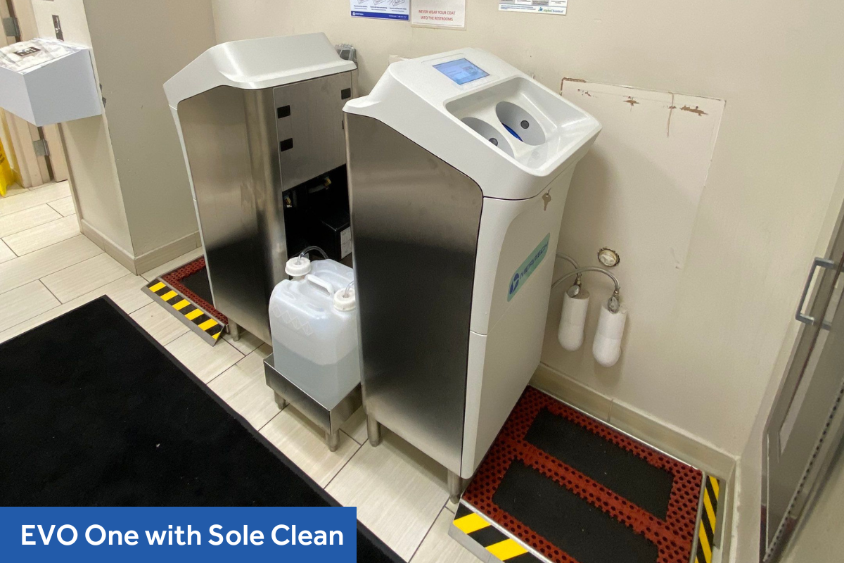 MBW 9000 Compact Industrial Boot Scrubber Station | Meritech