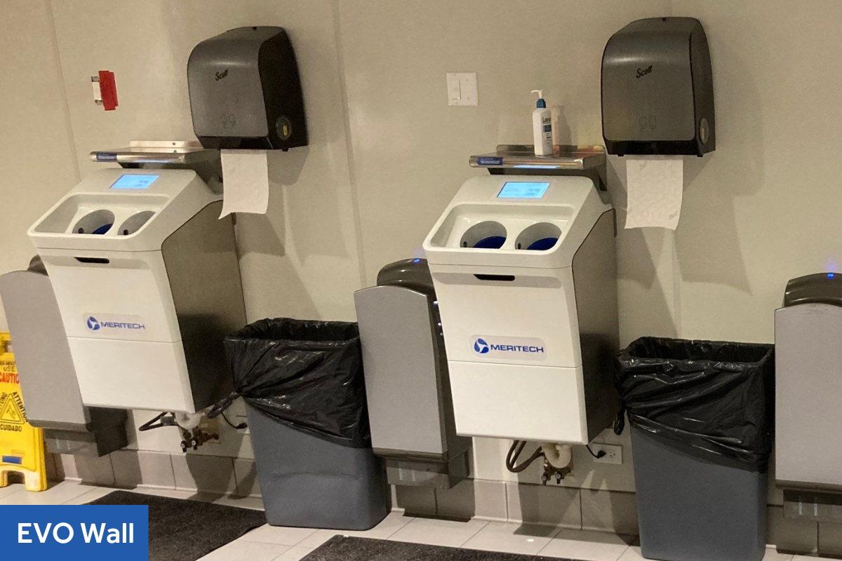 MBW 9000 Compact Industrial Boot Scrubber Station | Meritech