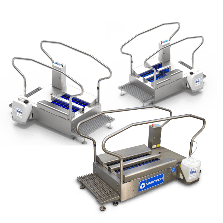 Automated Footwear Sanitizing and Boot Scrubbing Technology